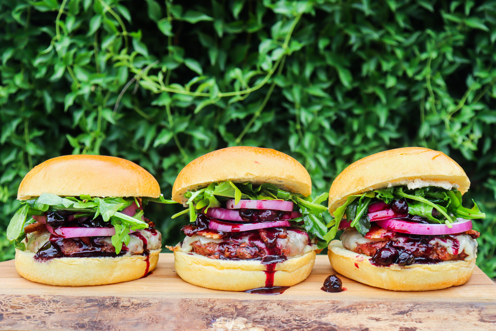 Blueberry Basil Bacon Burger